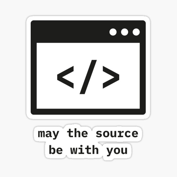 "Source Code" Sticker by pennyandhorse | Redbubble