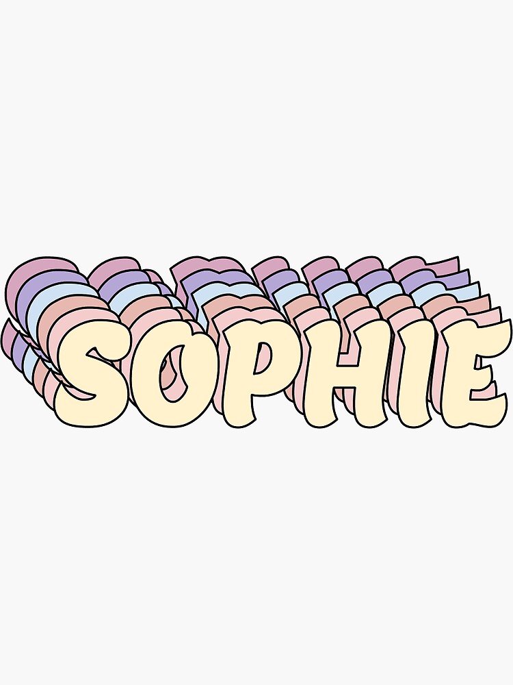 "Sophie Name " Sticker by ashleymanheim | Redbubble