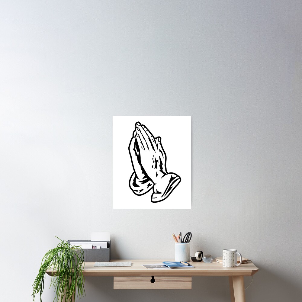 "Drake Praying Hands Logo" Poster for Sale by Novaque | Redbubble