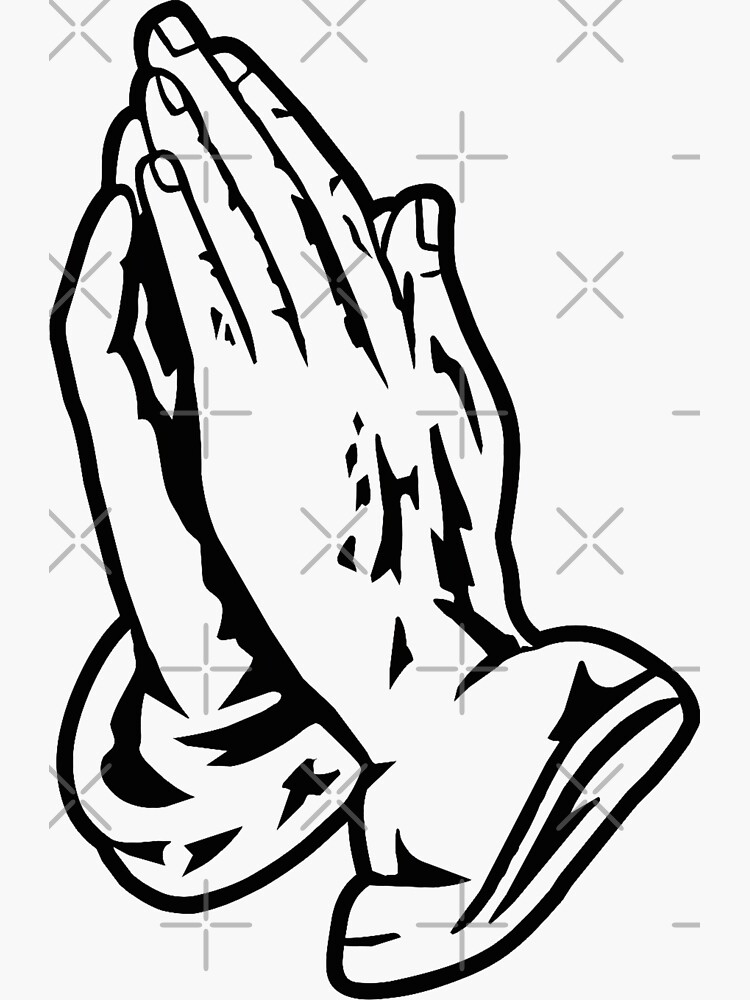 Pegatina for Sale con la obra «Logotipo de Drake Hands rezando» de ...