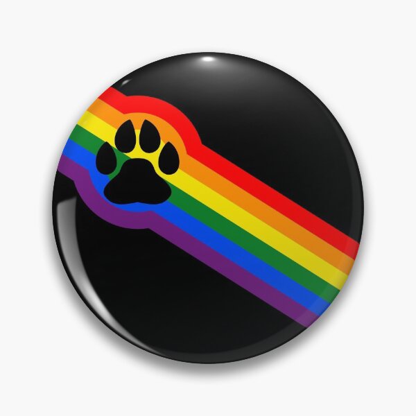 "Furry LGBT Pride" Pin for Sale by LutisDesign | Redbubble
