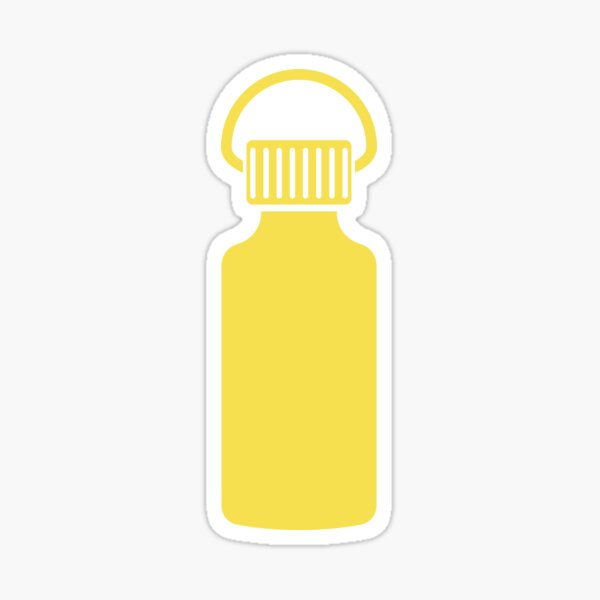 "Yellow Water Bottle" Sticker for Sale by jordanswrld | Redbubble