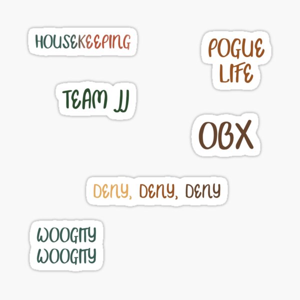 "OBX sticker pack | Outer Banks" Sticker for Sale by -wiseowl- | Redbubble