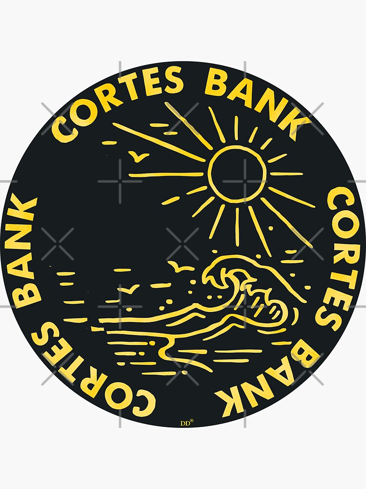 "Cortes Bank Surf Surfing Ocean Pacific Ocean Big Waves" Sticker by ...