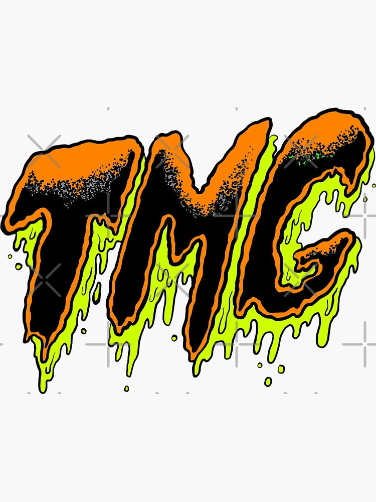 "Tiny Meat Gang 'TMG' Orange Colorway " Sticker by Dispater | Redbubble
