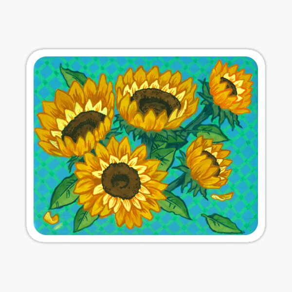 "Sunflowers" Sticker by Jessuh | Redbubble