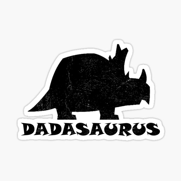"Dadasaurus Dada Papa Dinosaur Fathers Day Gift Men Dad" Sticker by ...