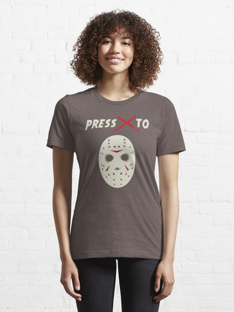 "Press X To Jason" T-shirt for Sale by DANgerous124 | Redbubble | jason ...
