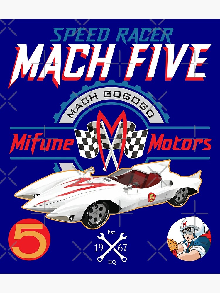 "Speed Racer Mach 5 Mifune Motors" Poster by alhern67 | Redbubble