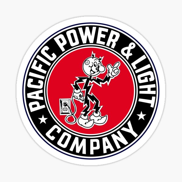 "Pacific Power & Light Company" Sticker for Sale by Bloxworth | Redbubble