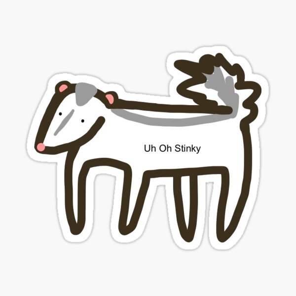 "Cute Analmalls: Gunky Skunky" Sticker by jamjammed | Redbubble