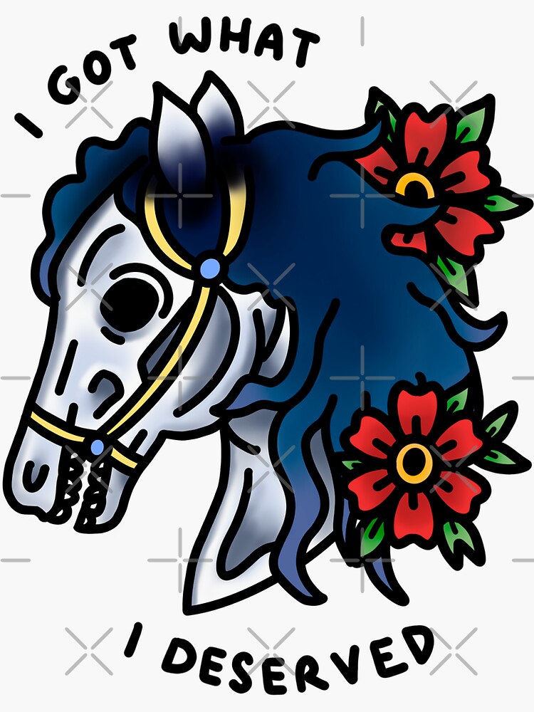 "dead horse" Sticker for Sale by elearor | Redbubble