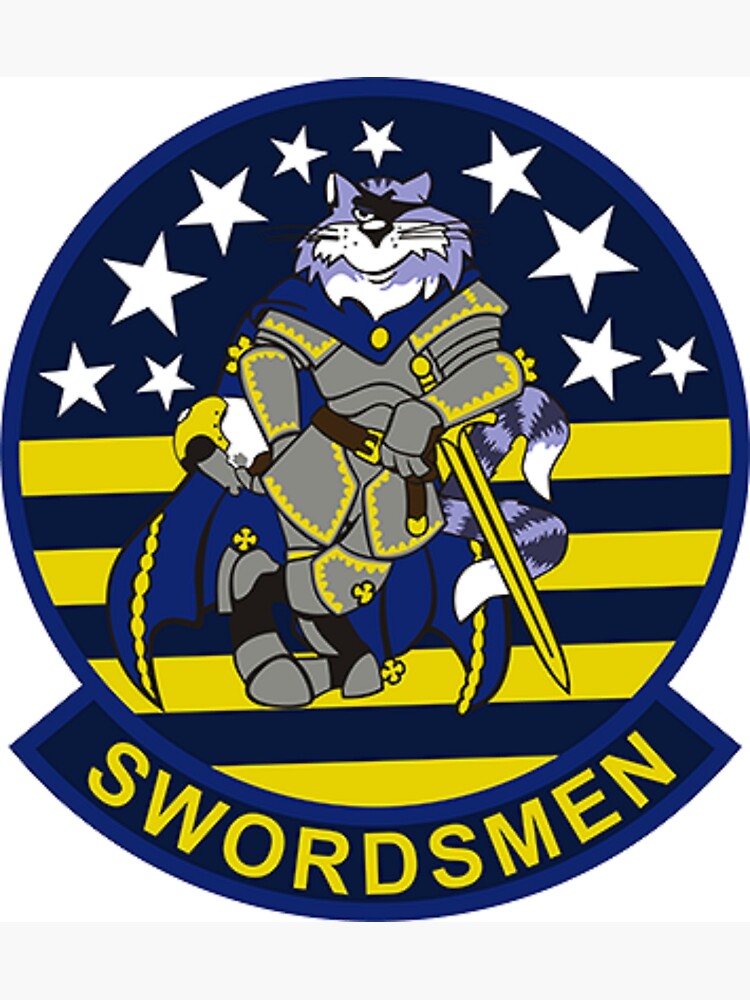 Póster «US Navy F-14 TomCat Sticker SWORDSMEN» de MilitaryPlus | Redbubble