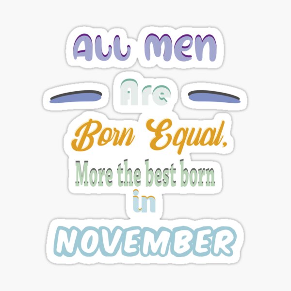 " Improve the month of November" Sticker by SBizin | Redbubble