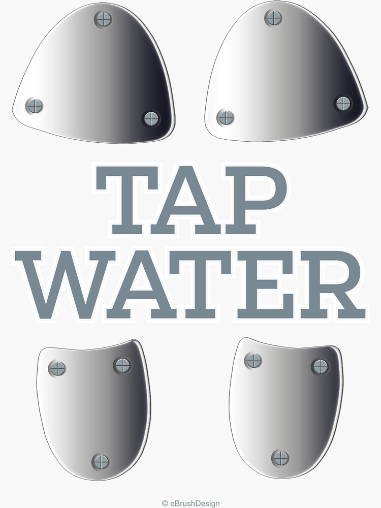 "Tap Water" Sticker for Sale by eBrushDesign | Redbubble