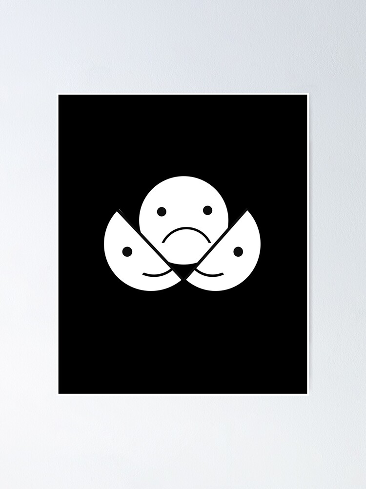 "HAPPY AND SAD" Poster for Sale by rachidbouderna | Redbubble