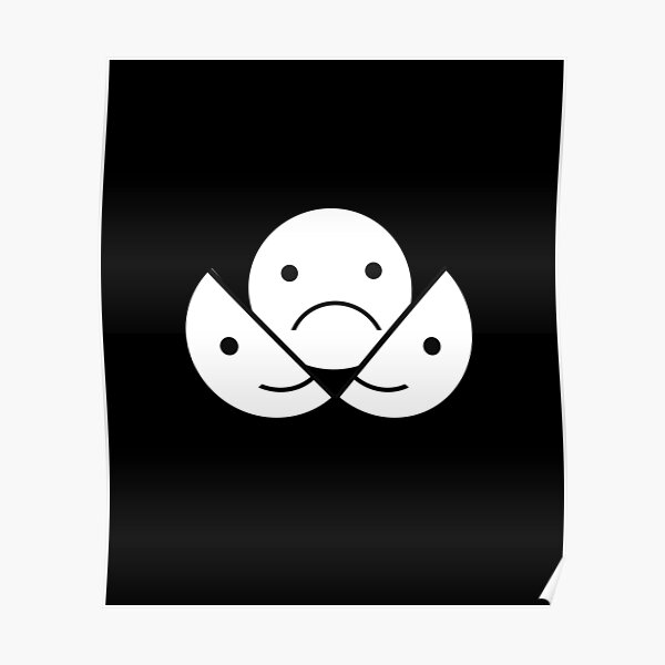 "HAPPY AND SAD" Poster for Sale by rachidbouderna | Redbubble