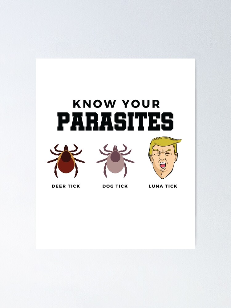 "Know Your Parasites Anti-Trump Lunatic Trump Luna Tick " Poster for ...