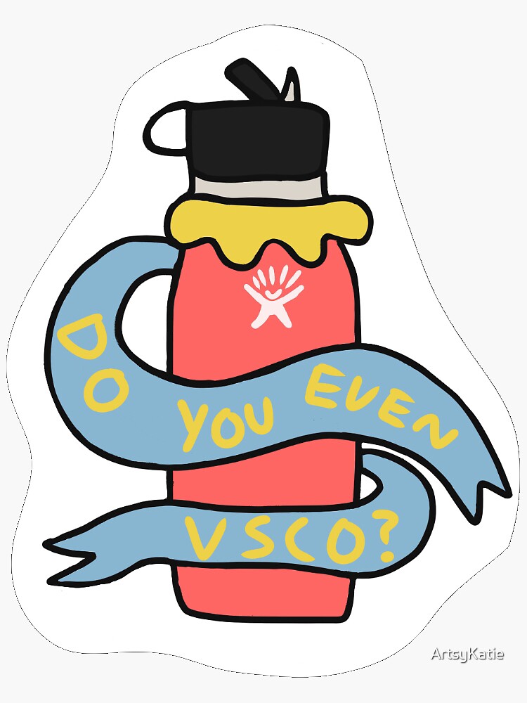 "Vsco meme" Sticker by ArtsyKatie | Redbubble