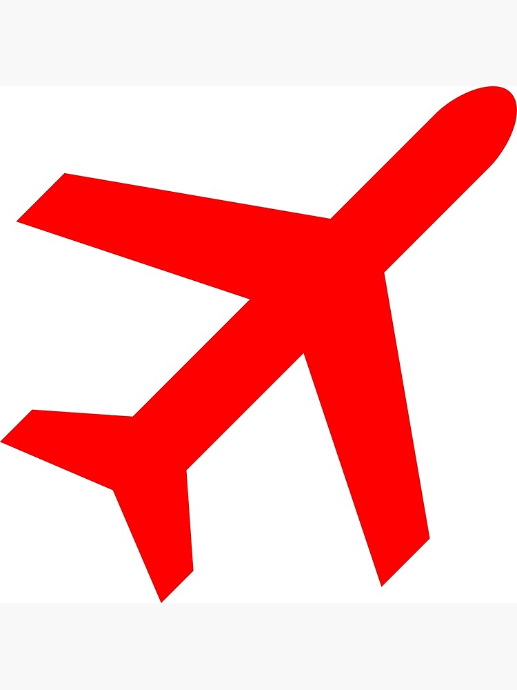 "red plane" Poster by powerpointer | Redbubble