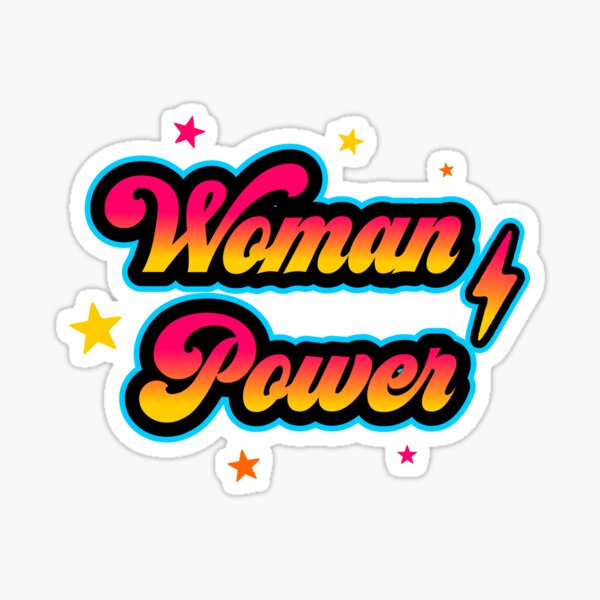 "Woman power" Sticker for Sale by Betuzo | Redbubble
