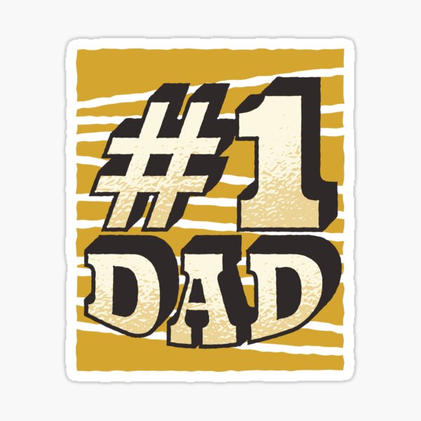 "Number 1 Dad" Sticker by MAVIAL | Redbubble