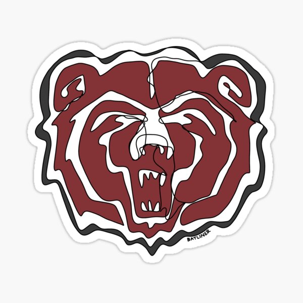 "MSU Bear" Sticker for Sale by batlinerart | Redbubble