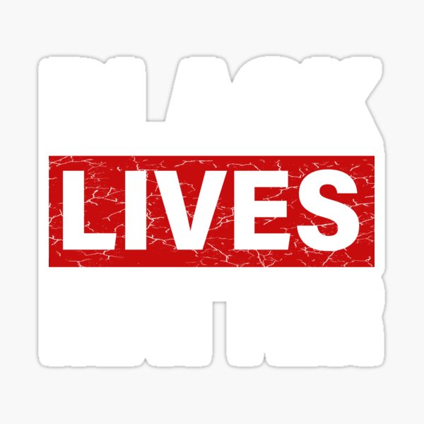 "Black Lives Matter T-Shirt With Names Of Victims - BLM " Sticker for ...