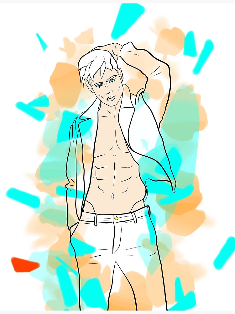 "Male Model" Poster by kallydru | Redbubble