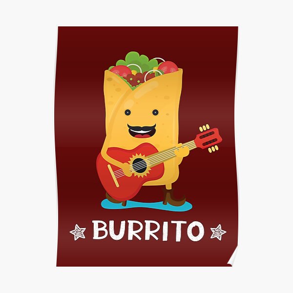 "Burrito Jokes - Funny Burrito" Poster by amersoliman | Redbubble