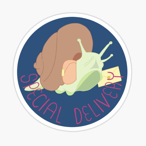"Snail Mail" Sticker for Sale by gherkinbelurkin | Redbubble