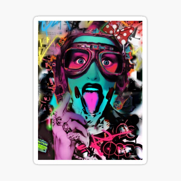 "Alien Tank Girl" Sticker for Sale by DefectiveAlien | Redbubble