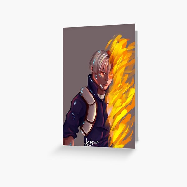 "Shoto Todoroki BNHA / MHA " Greeting Card by AngellyMarieee | Redbubble