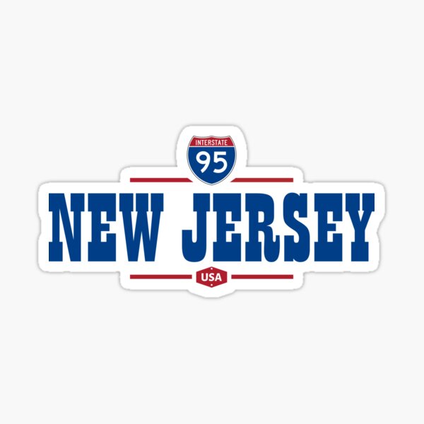 "New Jersey Interstate 95 USA" Sticker by Kiwidom | Redbubble