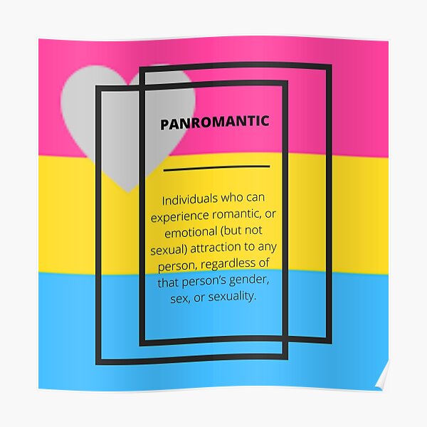 "LQBTQIA+ definition graphic - PANROMANTIC" Poster by thesassypanda ...