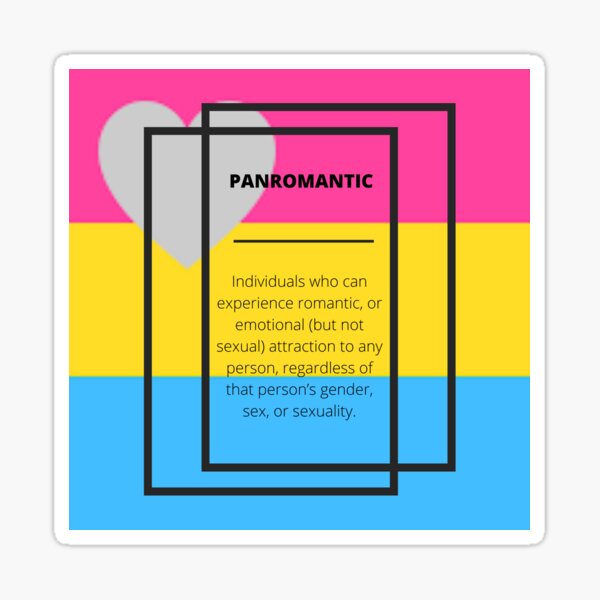 "LQBTQIA+ definition graphic - PANROMANTIC" Sticker by thesassypanda ...