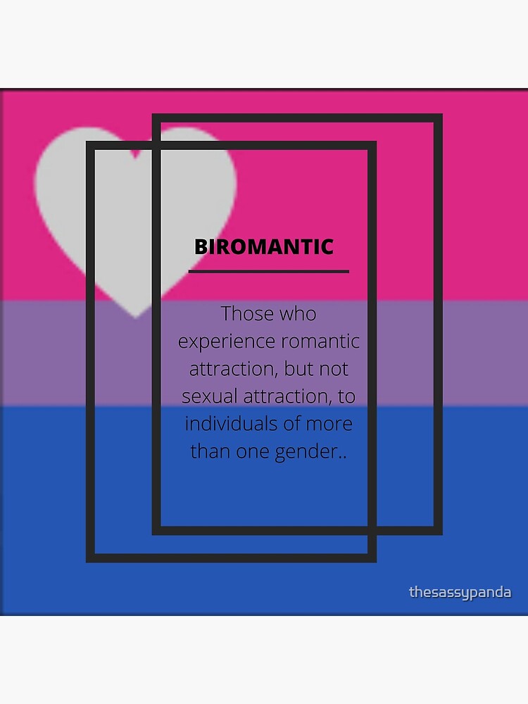 "LQBTQIA+ definition graphic - BIROMANTIC" Poster for Sale by ...
