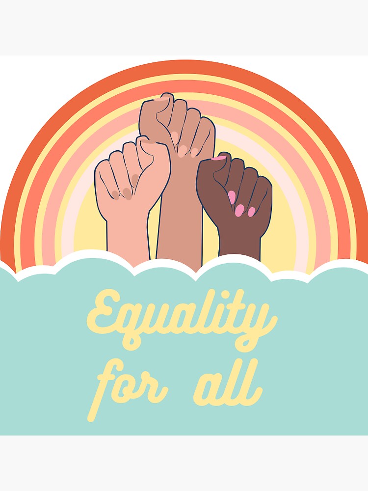 "Equality for All Sticker" Sticker by schnes94 | Redbubble