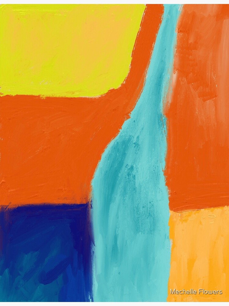 "Modern Abstract Color Block" Poster by mechelleflowers | Redbubble