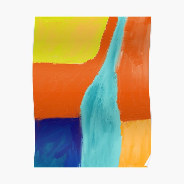 "Modern Abstract Color Block" Poster by mechelleflowers | Redbubble