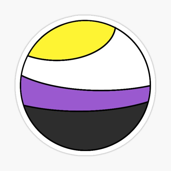 "Nonbinary - Design 2" Sticker by Pride-Planets | Redbubble