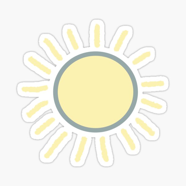 "Sun Drawing" Sticker by tzele | Redbubble