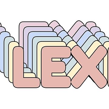 The Name Lexi In Bubble Letters