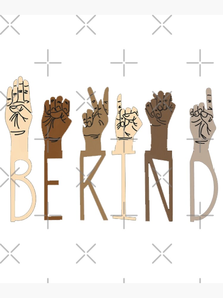 "be kind hand sign language teachers Interpreter ASL" Poster for Sale ...