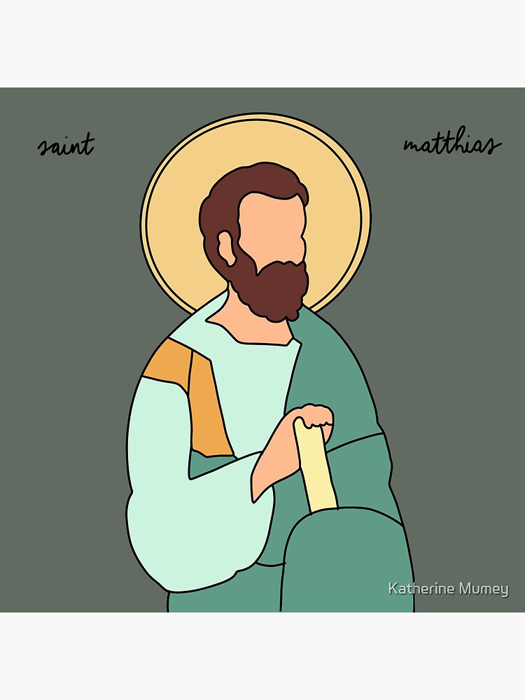 "Saint Matthias" Sticker for Sale by Katemumey | Redbubble