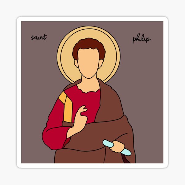 "Saint Philip" Sticker for Sale by Katemumey | Redbubble
