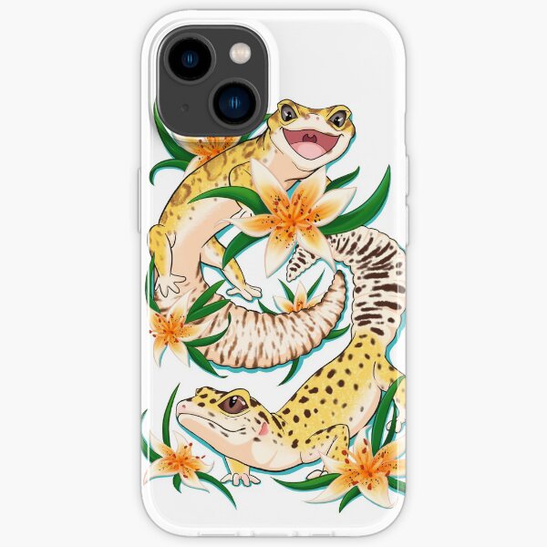 "Leopard Geckos are a Fun Time" iPhone Case for Sale by Laurzaboon ...
