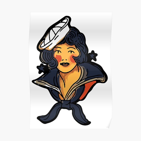 "Pin up marine " Poster by wildserenity | Redbubble