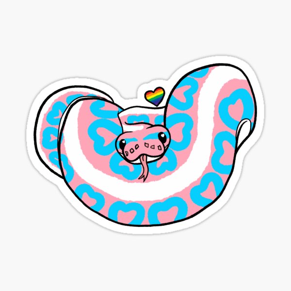 "Pride Pythons - Transgender (F)" Sticker for Sale by RadChina | Redbubble