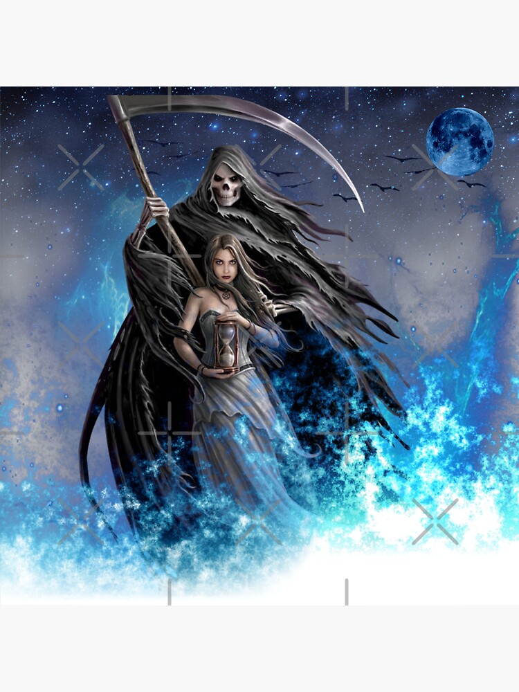 "Grim Reaper Ice" Sticker for Sale by SilvinaNoemi | Redbubble